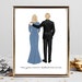 Personalized Bride and Dad Portrait Art DIGITAL | Father of the Bride ...