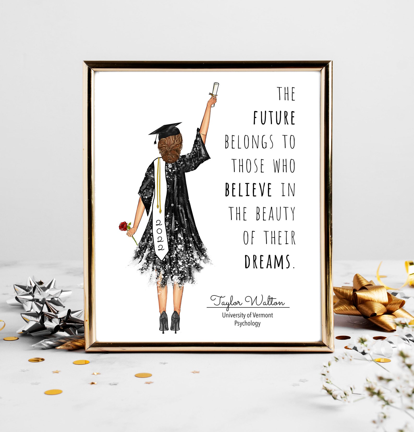 Custom Graduation Personalized Print 2022 Graduation Gift | Etsy