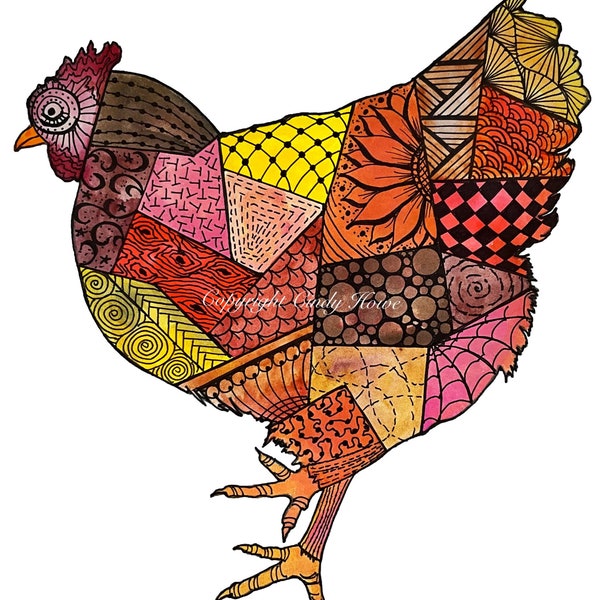 Zentangle Art - Etsy