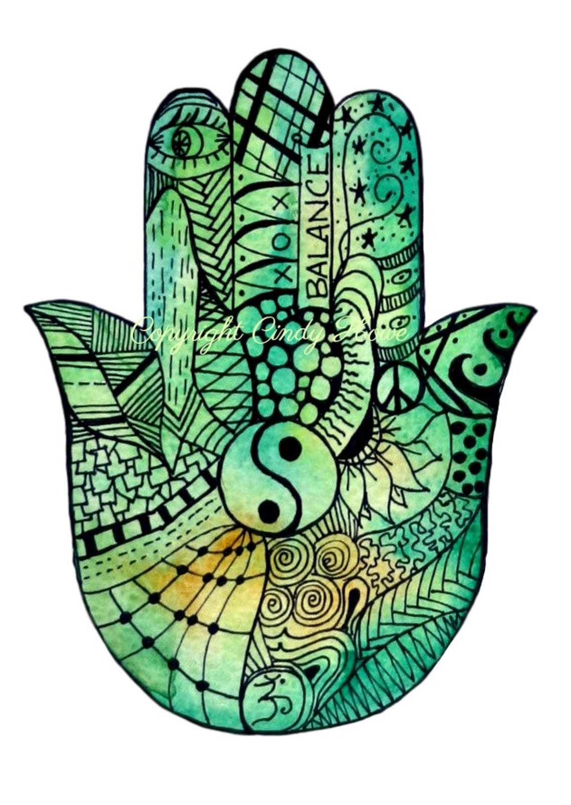 Hamsa Digital Art Hamsa Hand Png File Transparent PNG - Etsy