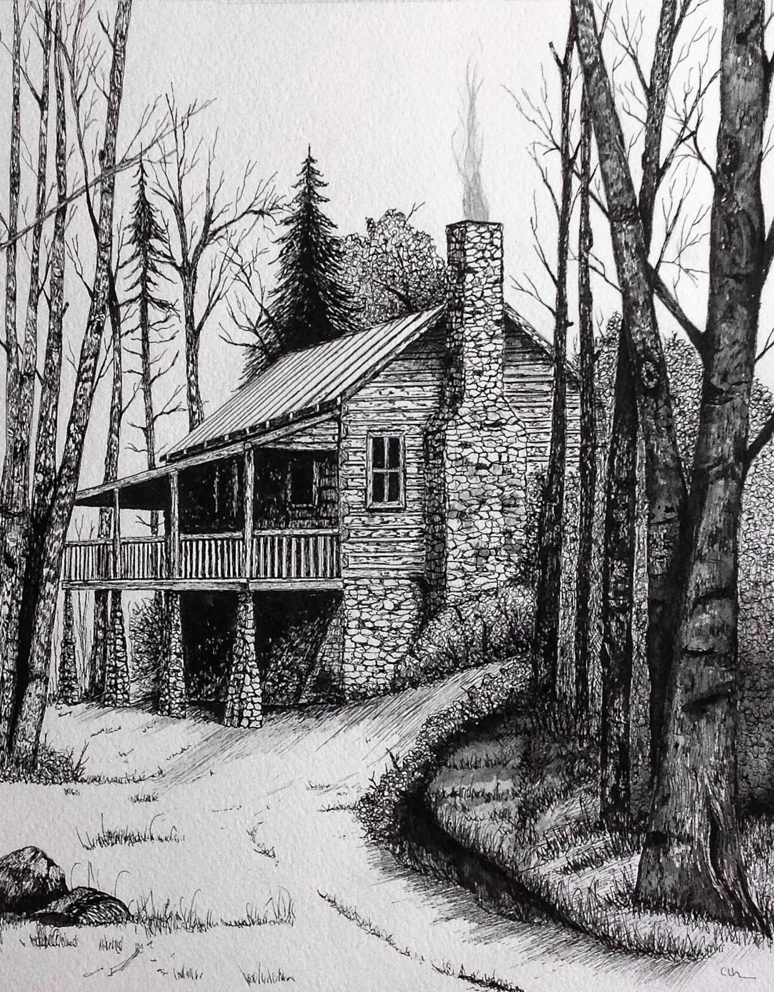 Custom Pen and Ink Artwork Custom Art | Etsy