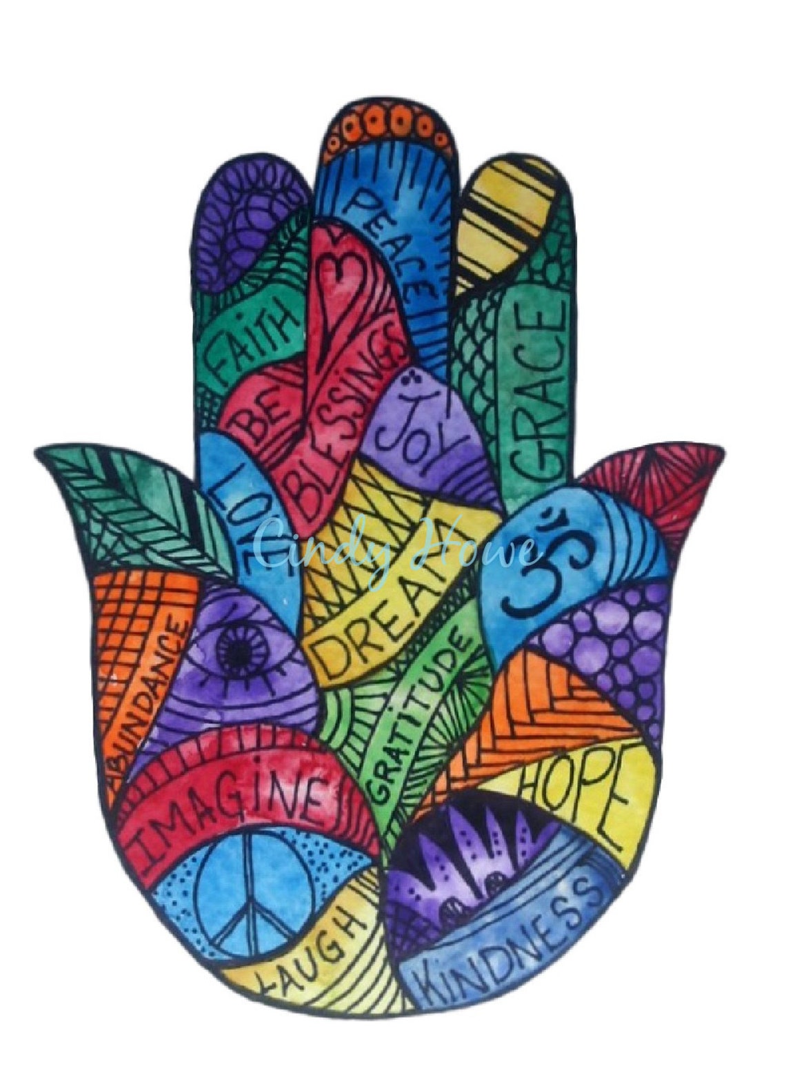 Hamsa Digital Art Hamsa Hand Png File Transparent PNG - Etsy