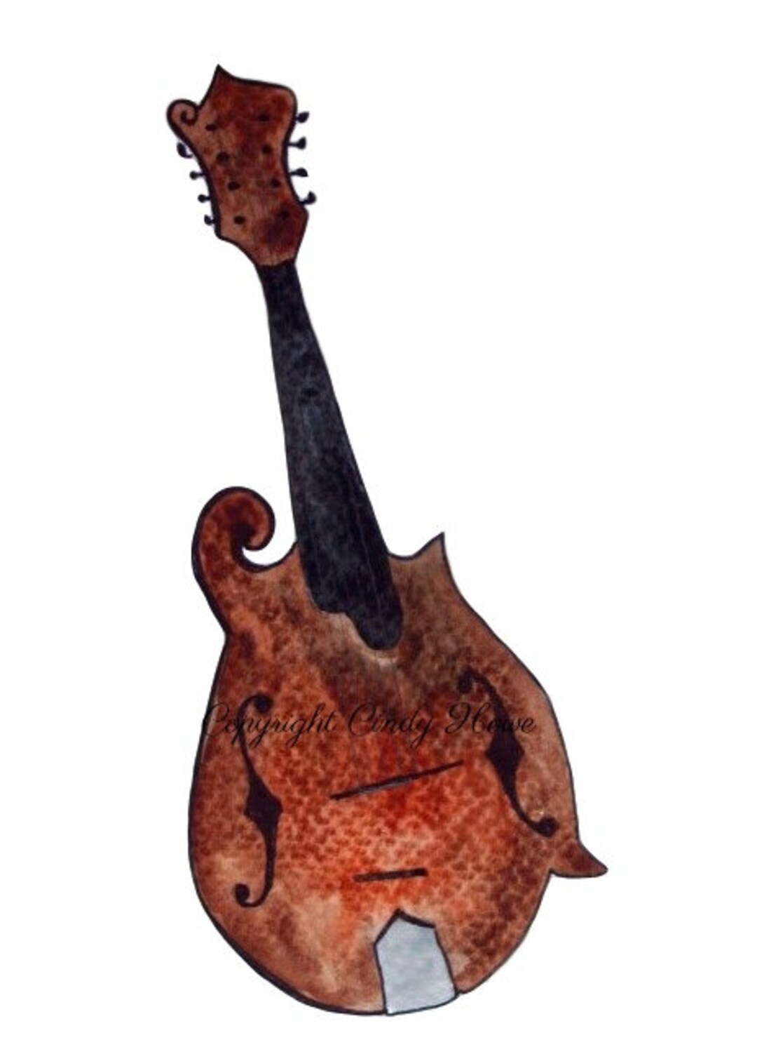 Mandolin, Png File, Transparent Png File, Guitar, Watercolor, Musical ...