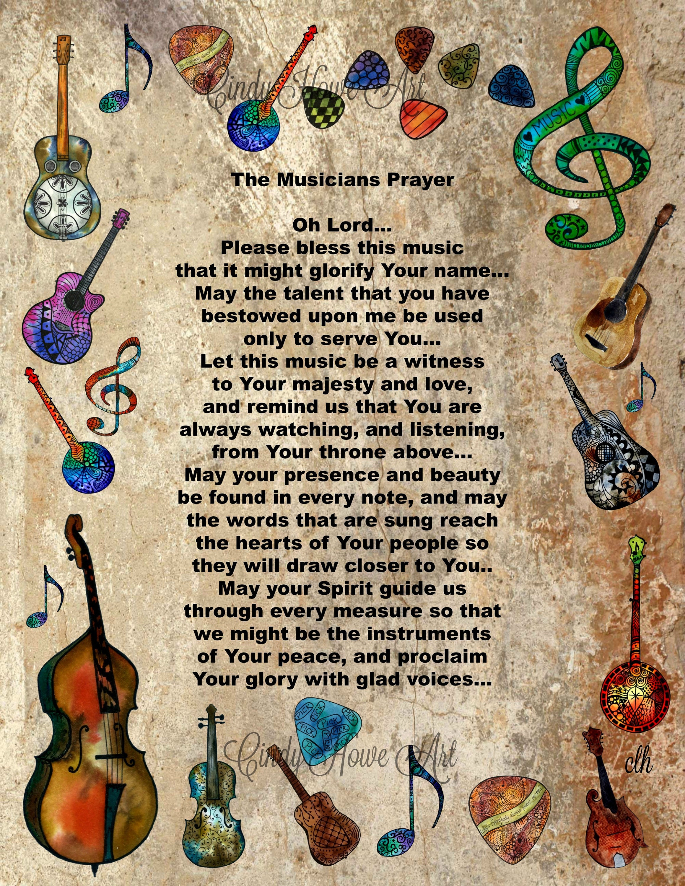 Musical Instruments Musicians Prayer Musical Music - Etsy UK