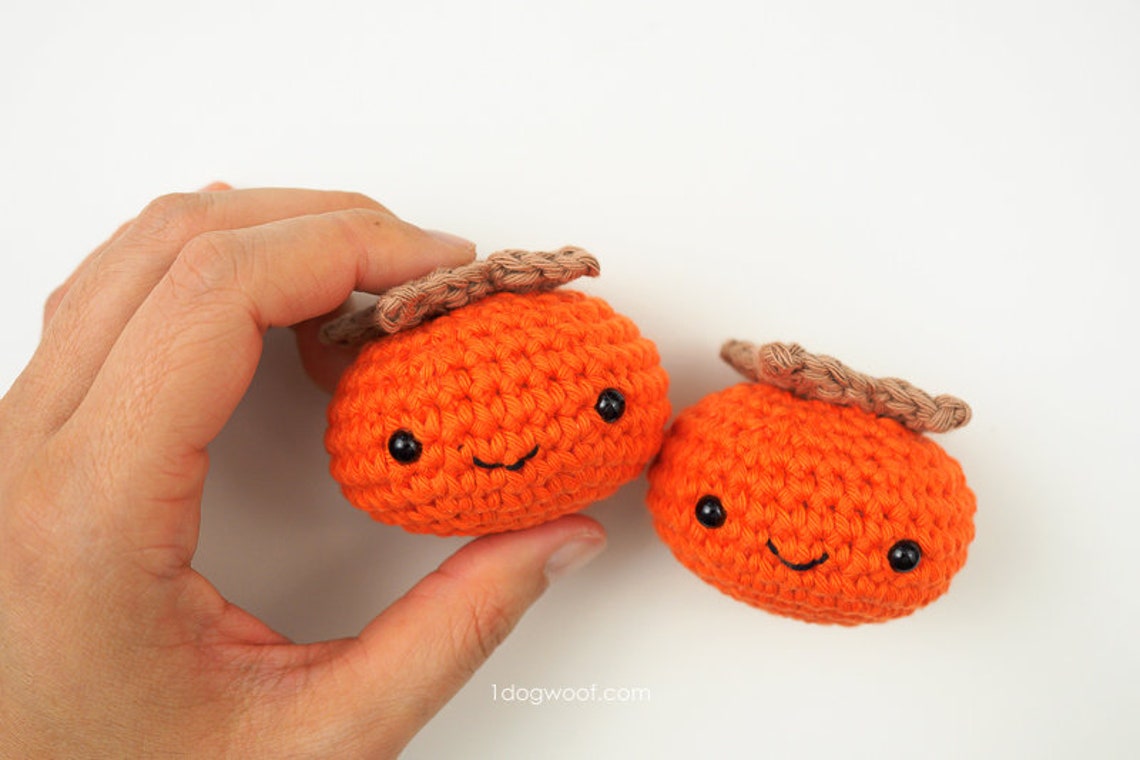 CROCHET PATTERN: Amigurumi Persimmon - Etsy