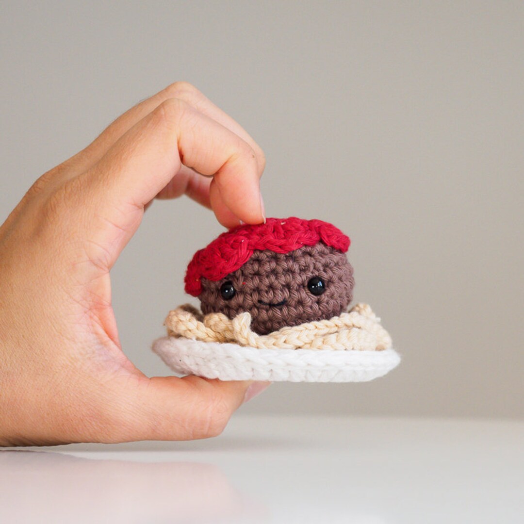 CROCHET PATTERN: Amigurumi Spaghetti & Meatballs - Etsy