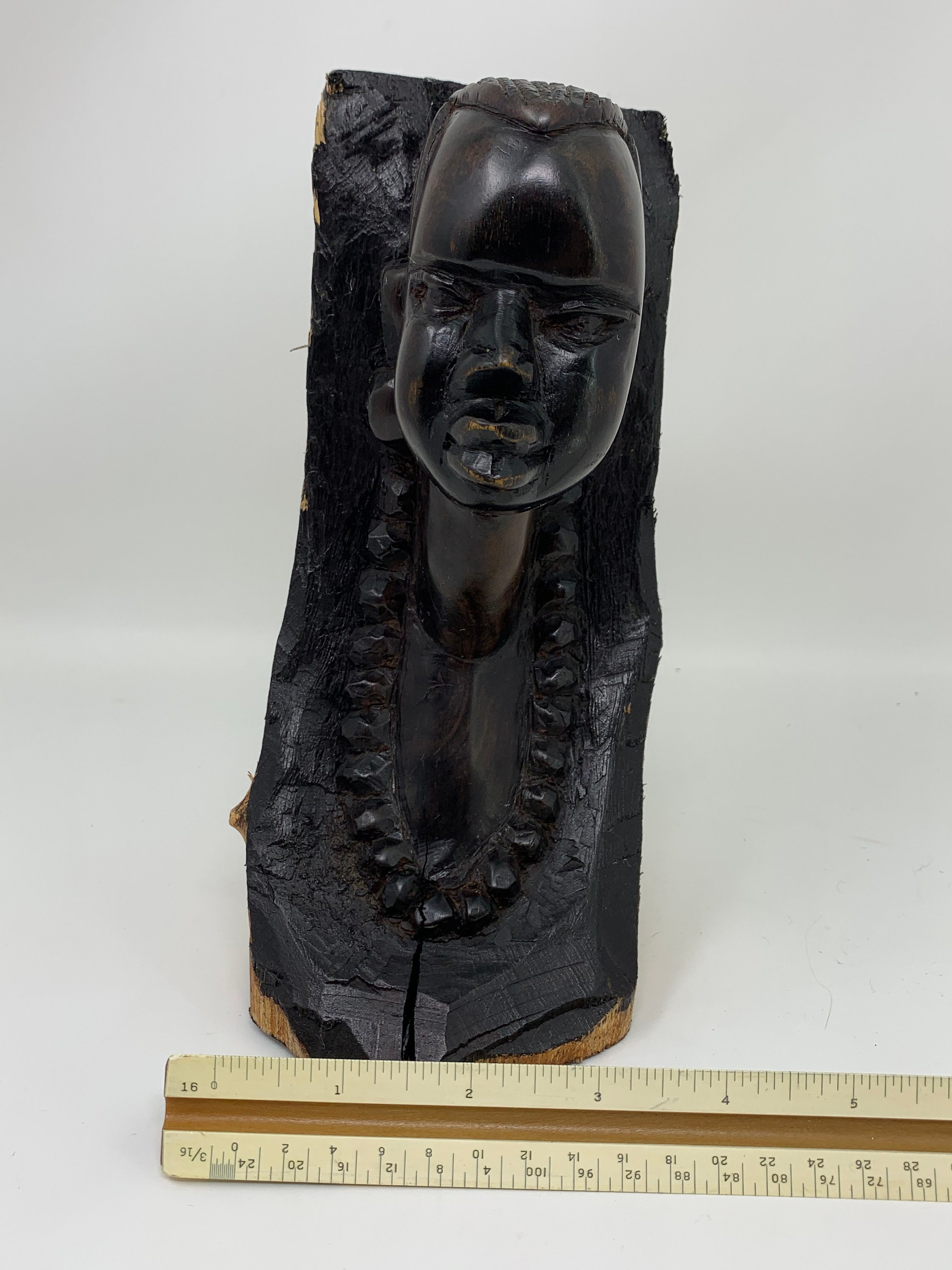 Vintage African Ironwood Sculpture of a Woman - Etsy