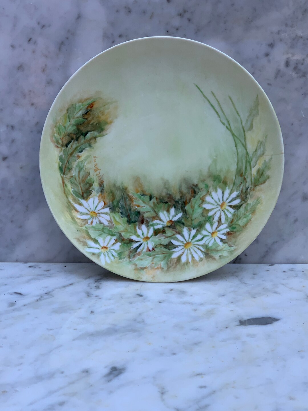 Vintage Bavarian Hand Painted China Plate - Etsy