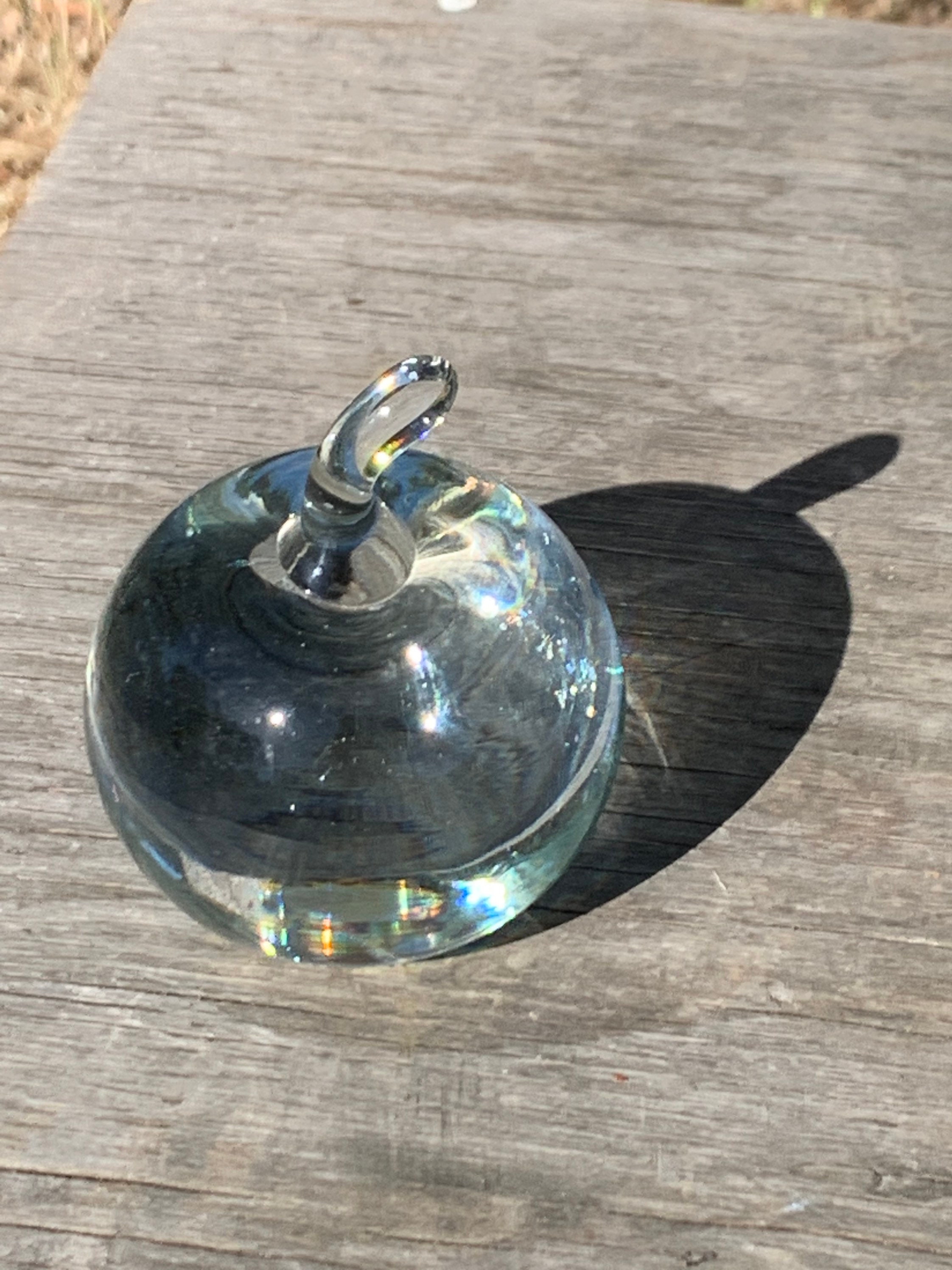 Vintage Blenko Glass Apple - Etsy