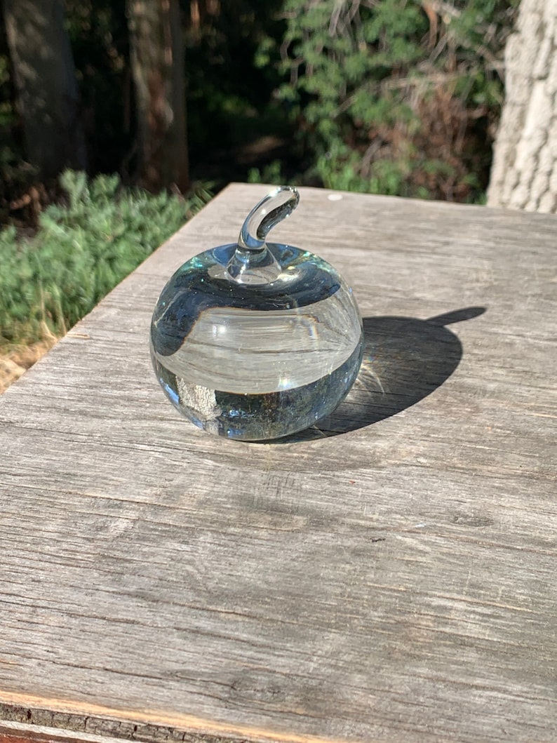 Vintage Blenko Glass Apple - Etsy
