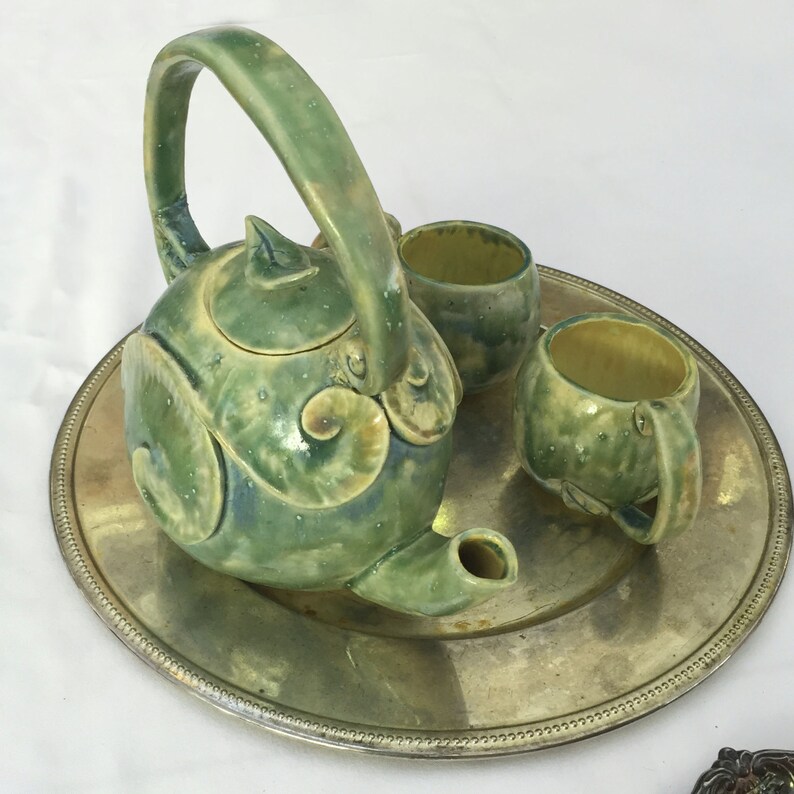 Spring Green Teapot - Etsy