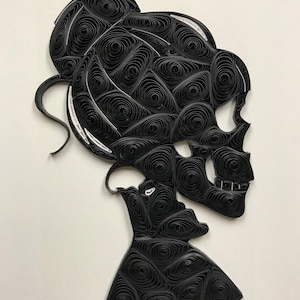 Paper Quilling Framed Art: Skull Bride or Skull Groom - Etsy