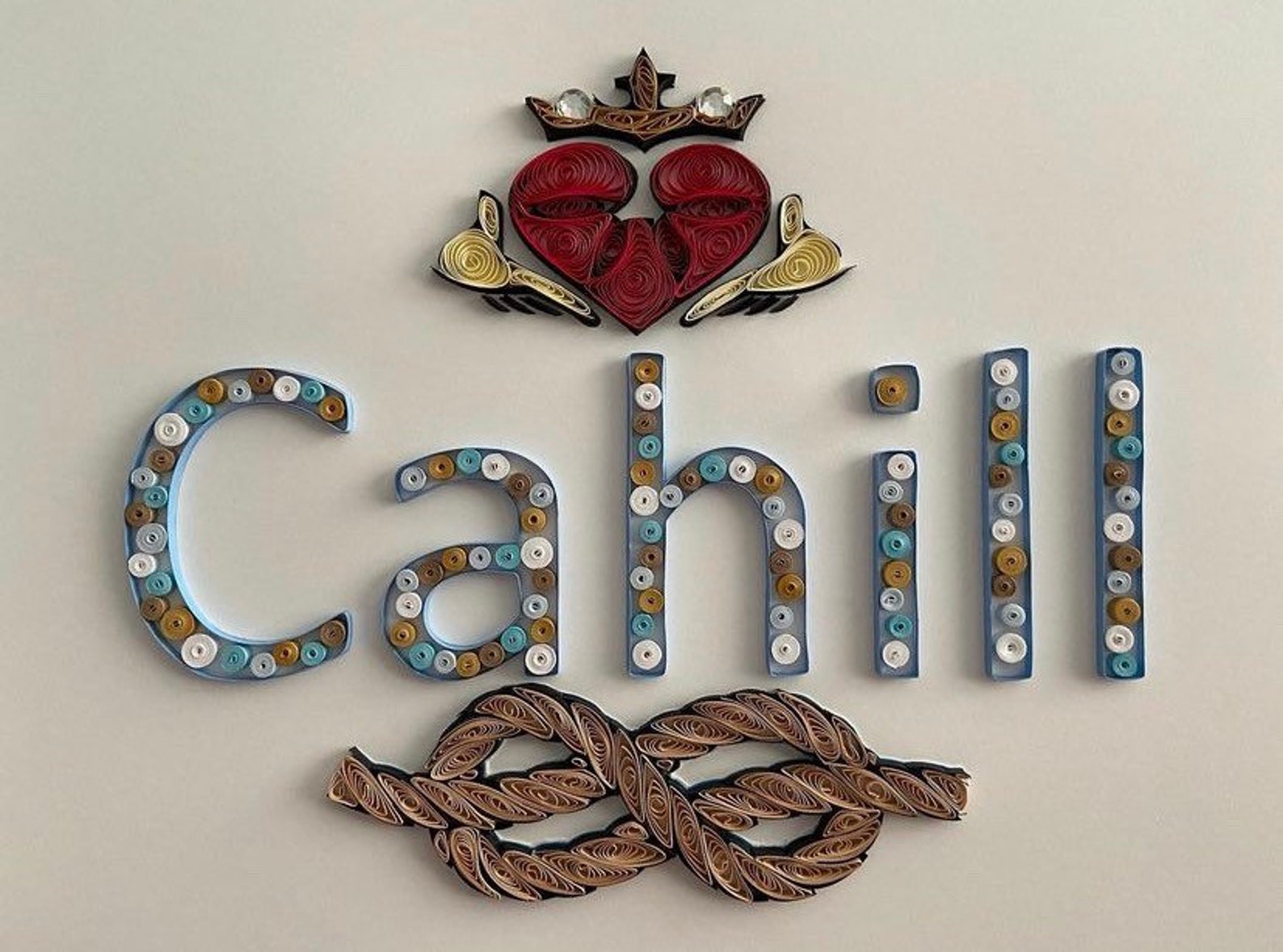 Paper quilling: Quilling Custom Name Baby Name Framed art | Etsy