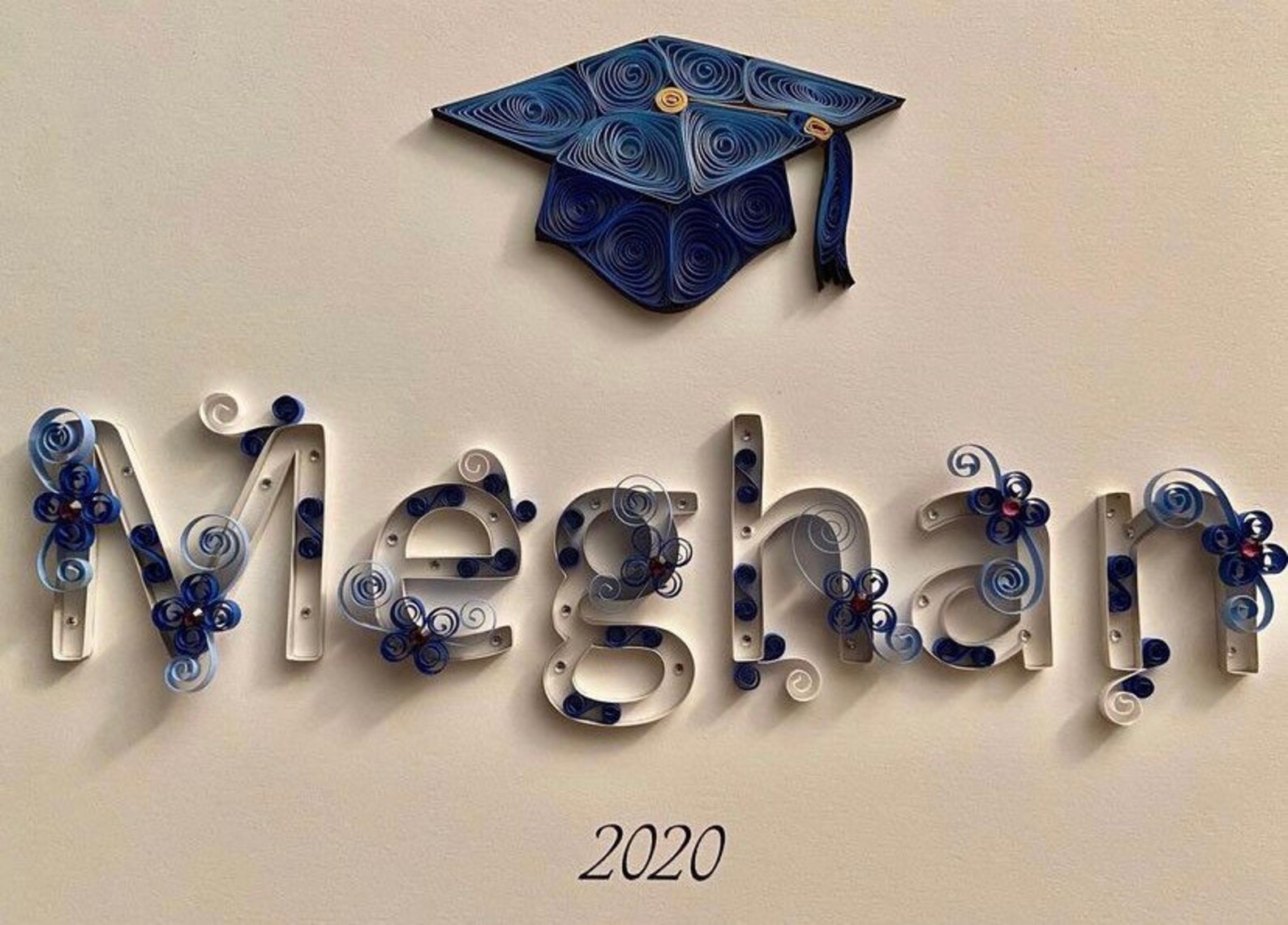 Paper quilling: Quilling Custom Name Baby Name Framed art | Etsy