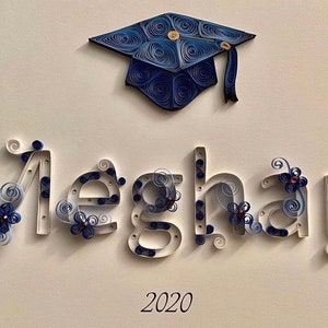 Paper quilling: Quilling Custom Name Baby Name Framed art | Etsy