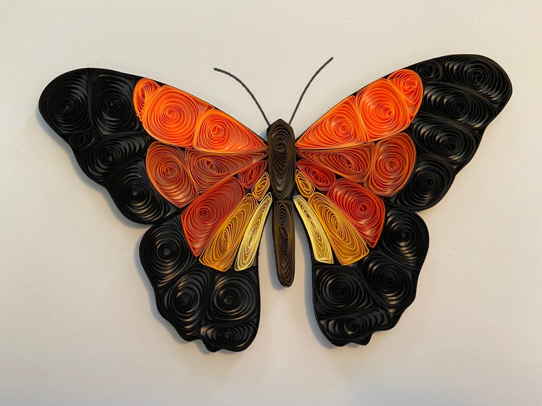 Butterfly, Framed 8x10, Quilled Art - Etsy