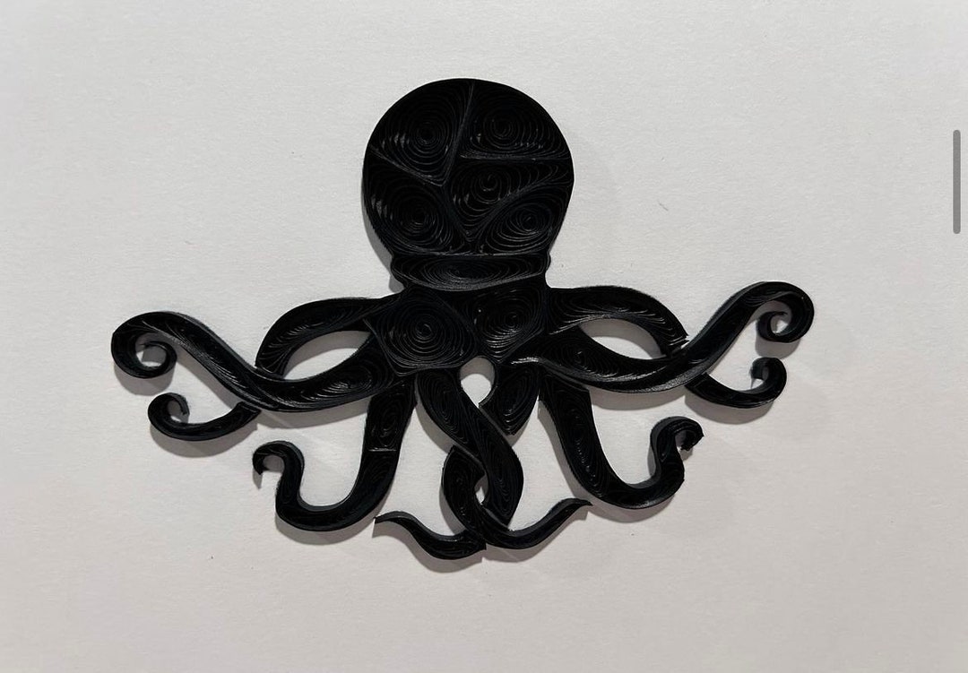 Quilling Quilled Art Octopus Framed 8x10 - Etsy