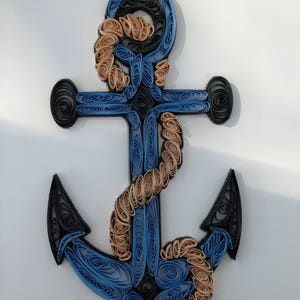 Anchor, Quilled Art, Quilling, Paper Art, Nautical - Etsy