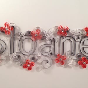 Paper Quilling: Quilling Custom Name Baby Name Framed Art - Etsy Canada
