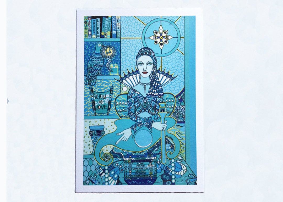 Queen Genie 4.5" X 6.5" Fine Art Print From Acrylic Original by Anne ...