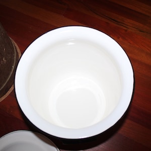 Vintage Covered Slop Bucket Porcelain Enamelware By Lisk | Etsy