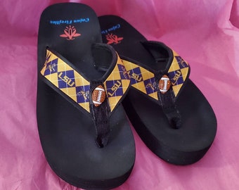 Lsu Flip Flops - Etsy