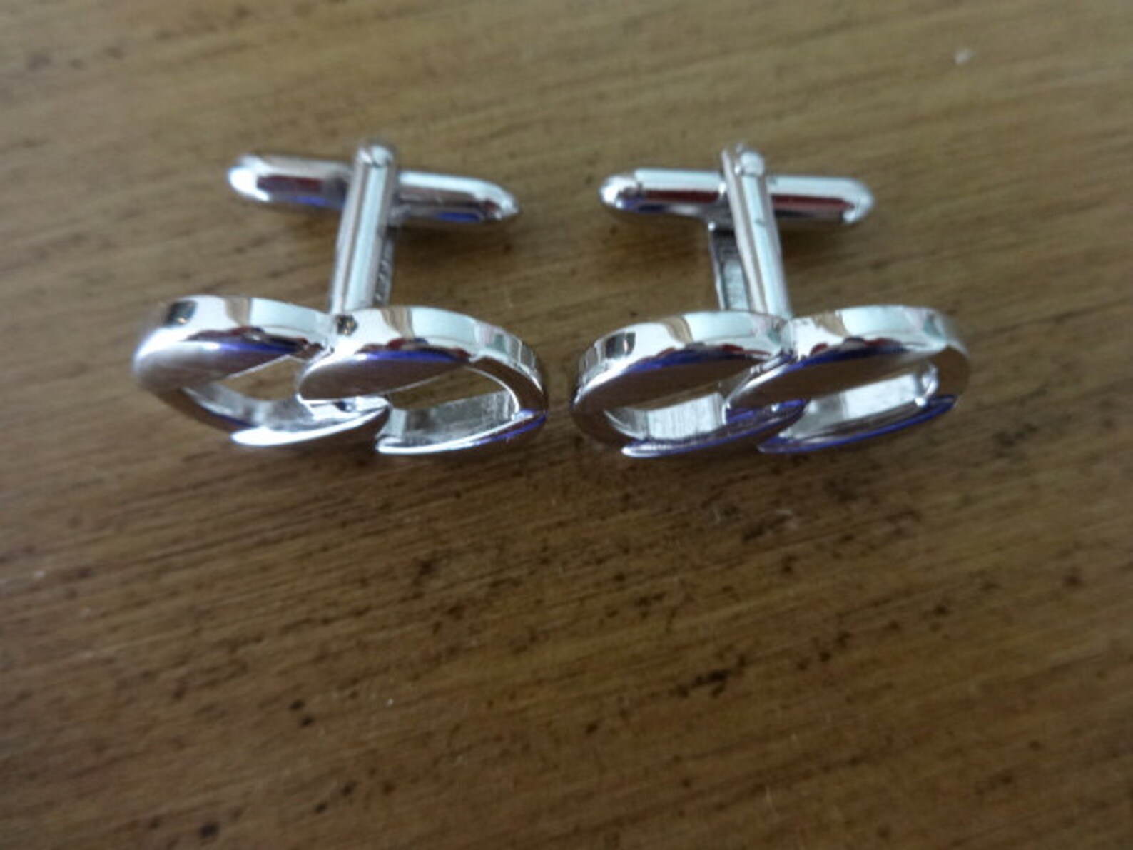 Swank Cufflinks Two Link Chain Vintage Conservative Classy and Clean - Etsy