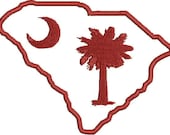 South Carolina Embroidery 2 Pack. 1. SC Palmetto State - Etsy