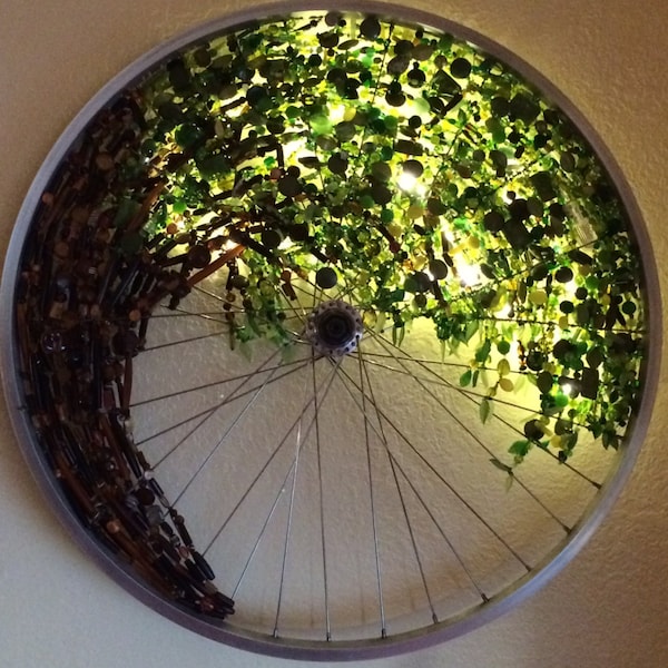 Bicycle Wheel Art - Etsy