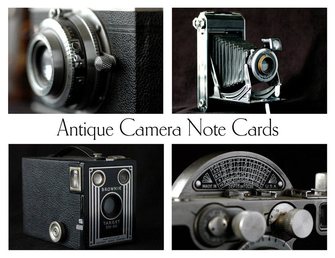 Antique Camera Photography Boxed Note Cards - Etsy