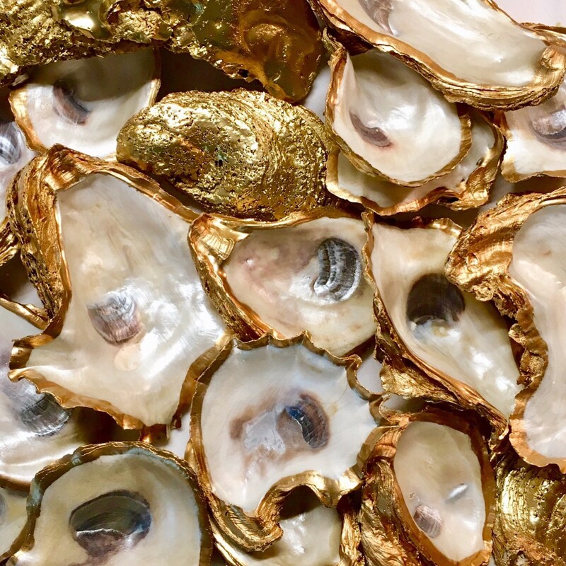 Gold Oyster Shell - Etsy