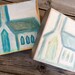 Chapel Painting/church Art/abstract Seaside Chapel Painting/coastal ...