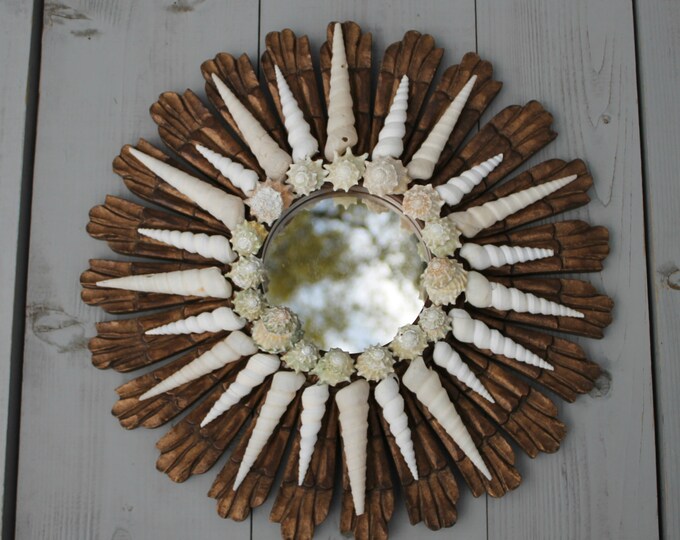 Sunburst Seashell Mirror - Etsy