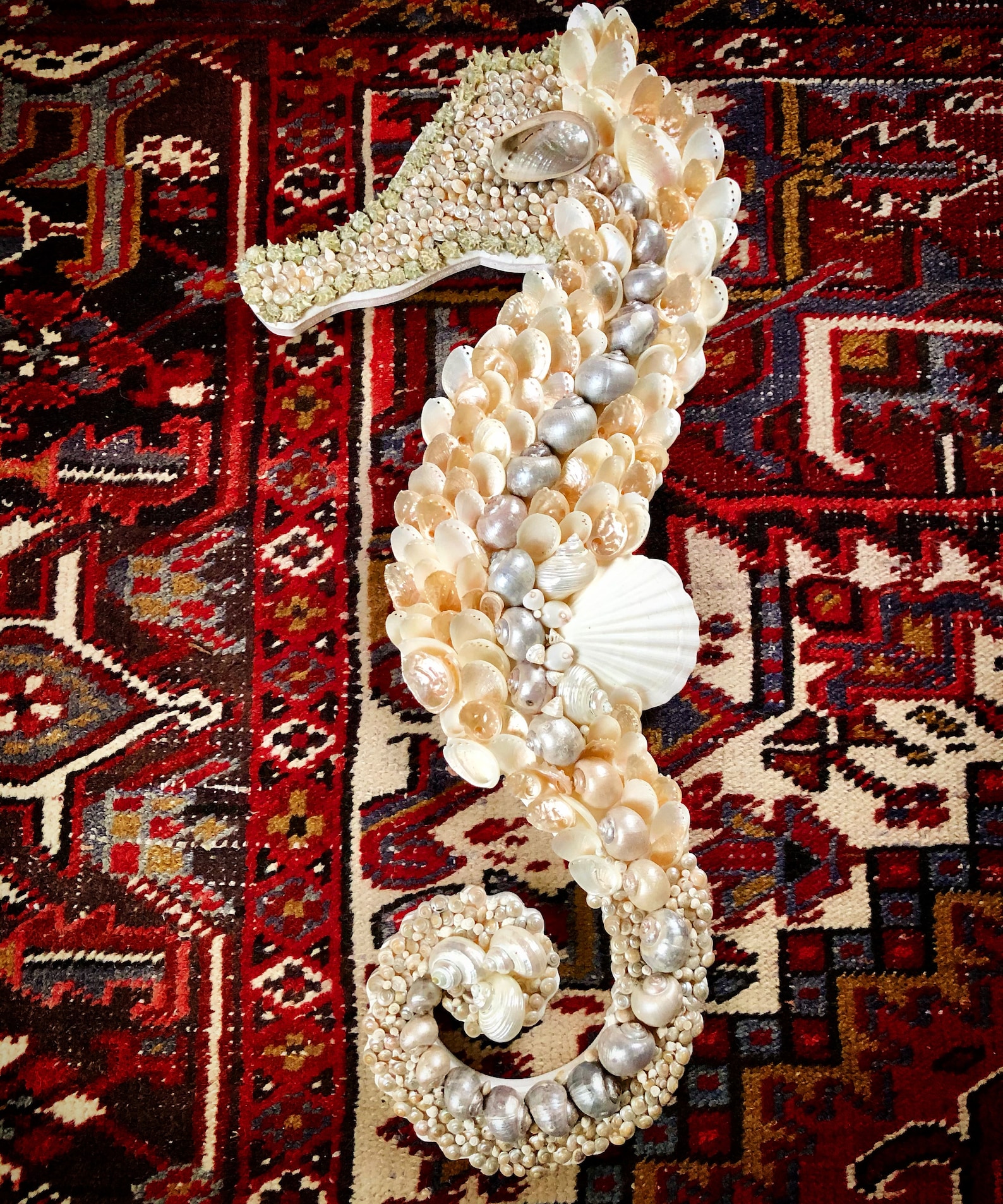 Seashell Seahorse/beach House Seahorse/coastal Living Home | Etsy