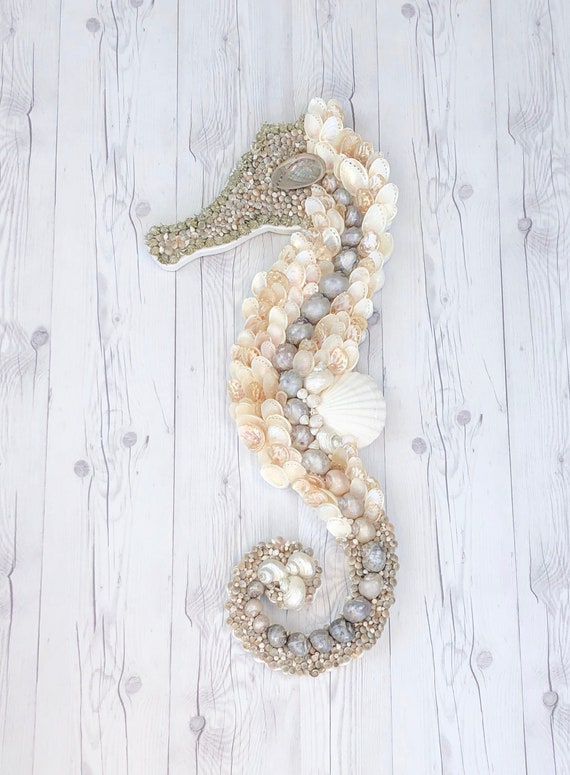 Seashell Seahorse/beach House Seahorse/coastal Living Home | Etsy