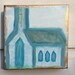 Chapel Painting/church Art/abstract Seaside Chapel Painting/coastal ...