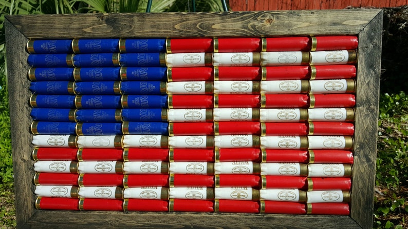 Shotgun Shell American Flag | Etsy
