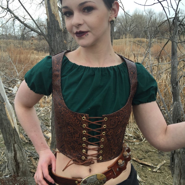 Leather Bodice - Etsy