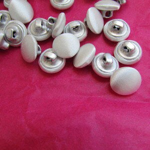 Ivory Bridal Buttons, Ivory Satin, 3/8"/metal Shank, Also Available in ...