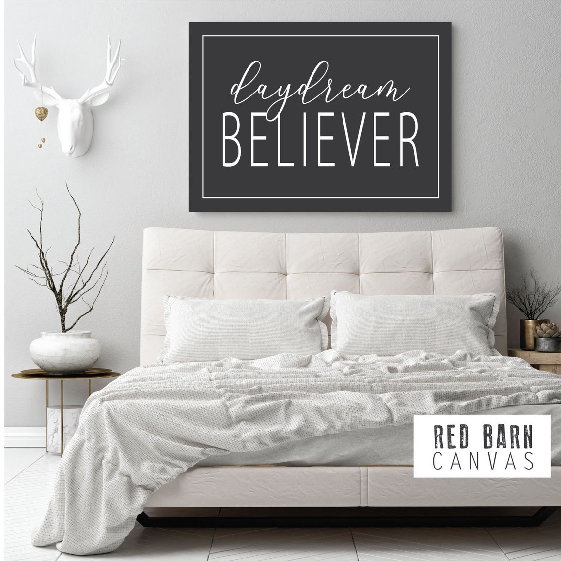 Daydream Believer Inspirational Quote on Canvas in Your Choice - Etsy