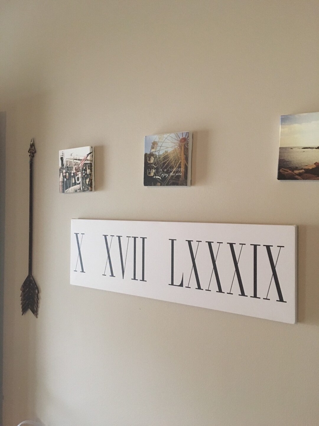Personalized Roman Numerals Canvas in Your Wedding or Birth Date ...