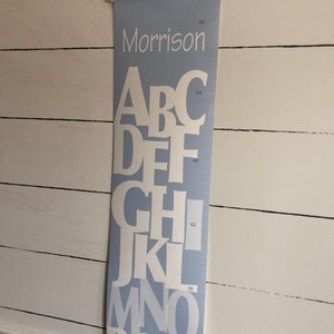 Personalized Alphabet Growth Chart - Etsy