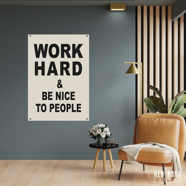 Work Hard and Be Nice to People - Etsy