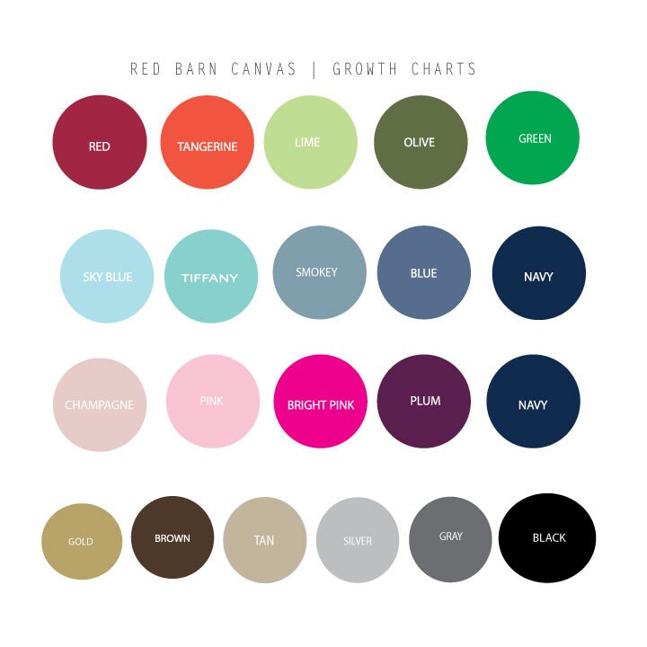 Personalized children's growth chart writeable canvas | Etsy