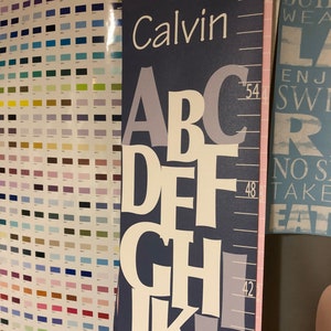 Personalized Alphabet Growth Chart - Etsy