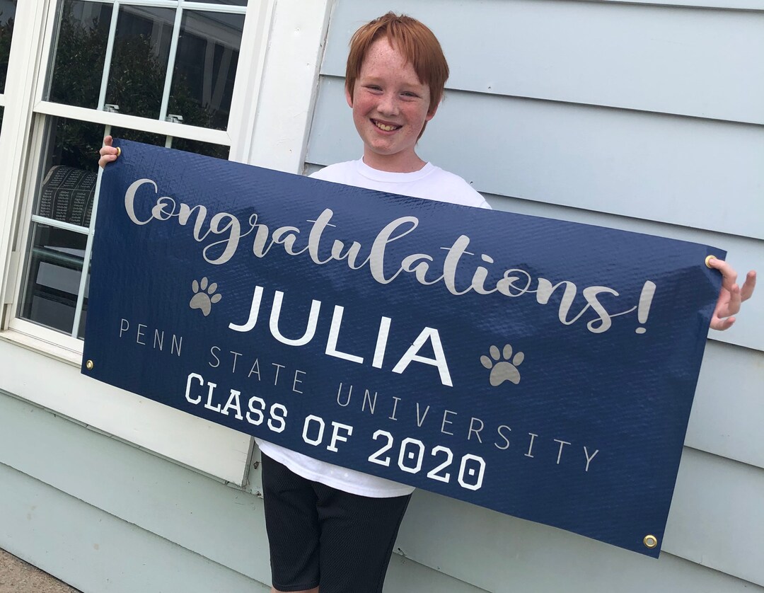Personalized Graduation Vinyl Banner: Indoor or Outdoor Use - Etsy