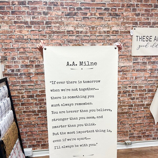 A a Milne Quote - Etsy