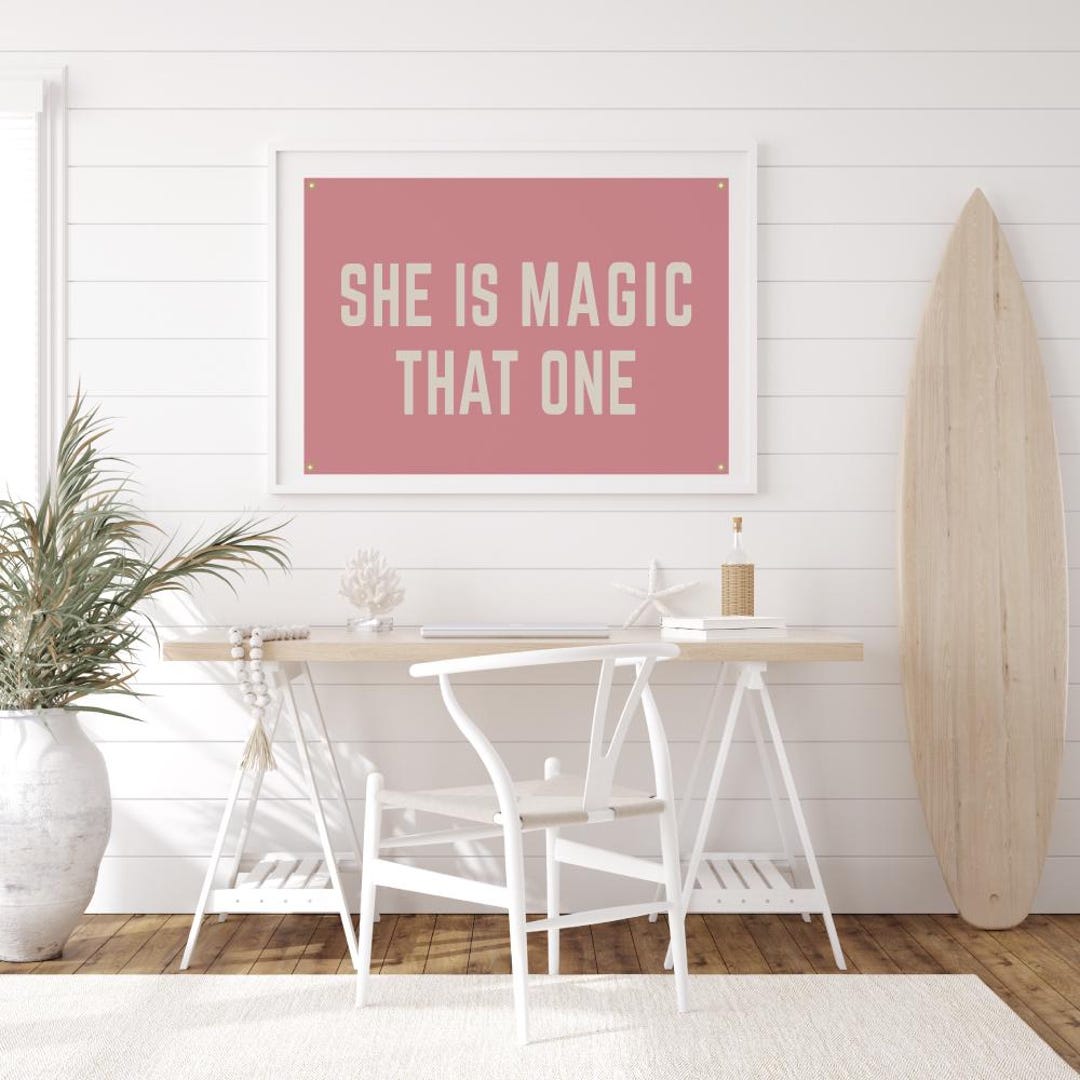 She is Magic That One | All Natural Canvas Flag Banner Sign, Wall ...