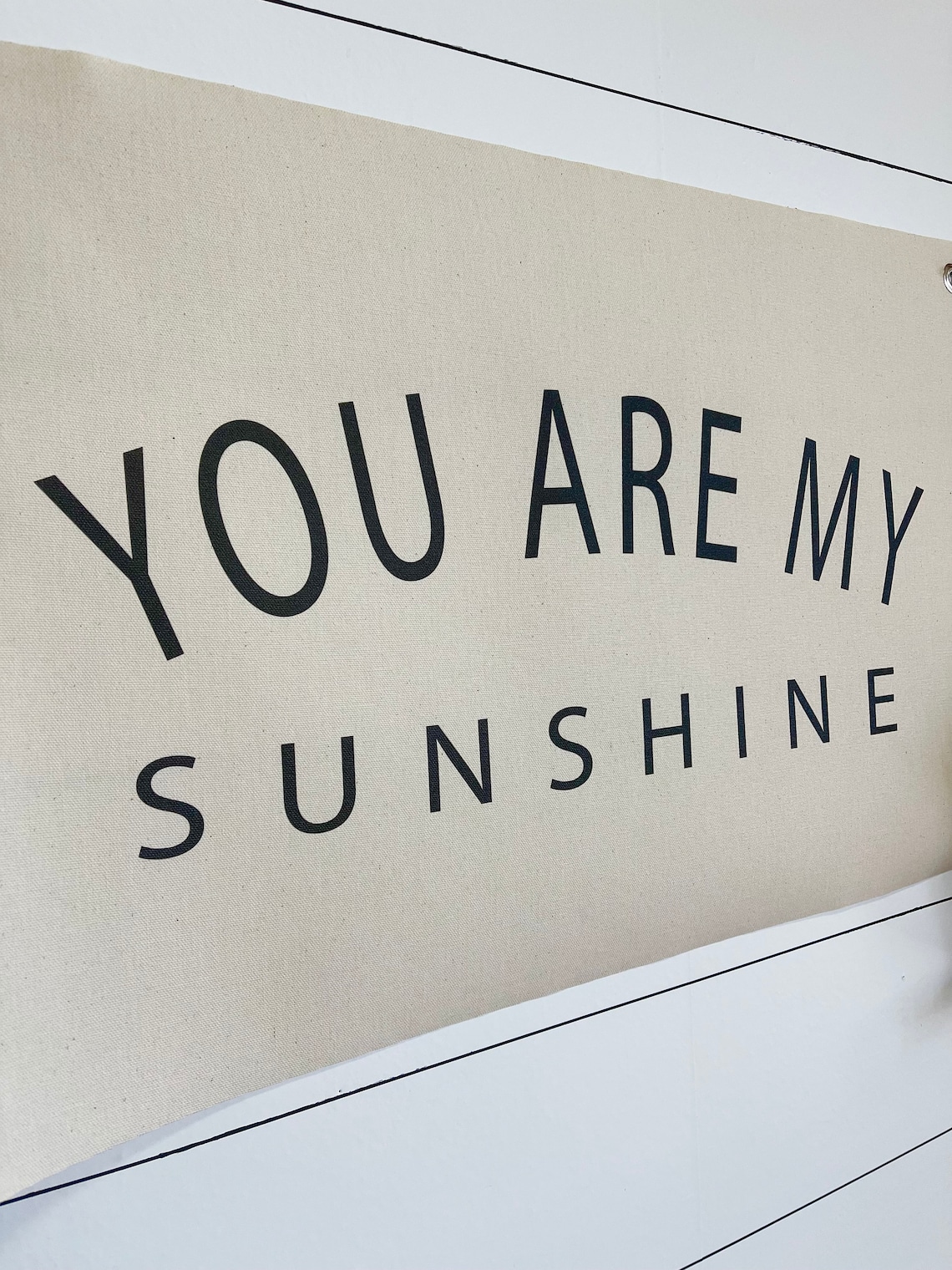 You Are My Sunshine, Custom Canvas Flag Banner Sign, Nursery Wall ...