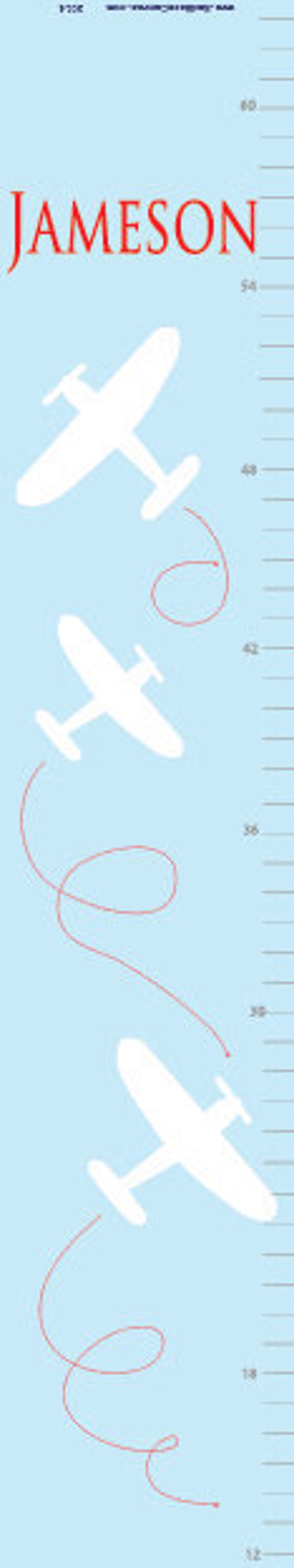 Airplane theme children's growth chart Planes | Etsy